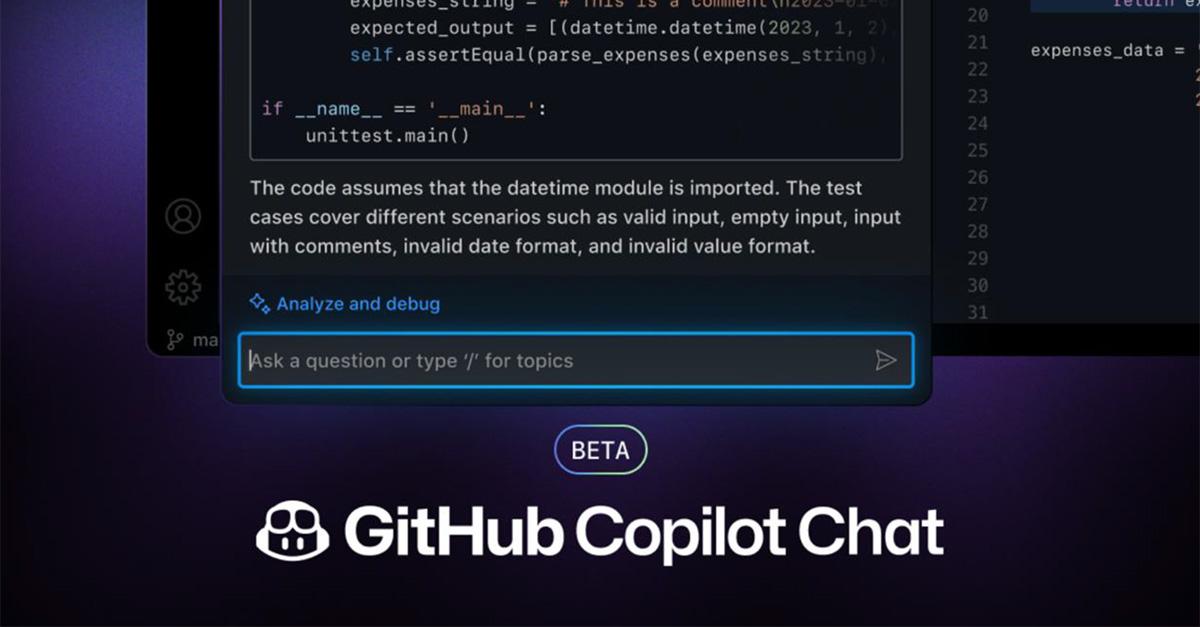 AI新工具Copilot Chat可分析編碼、除錯 效率提高10倍