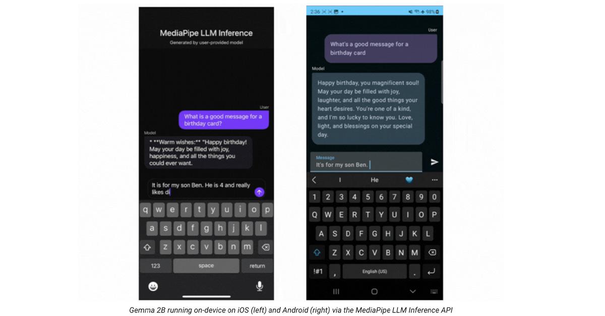 Google發布LLM Inference API 手機和網頁都可執行大型語言模型