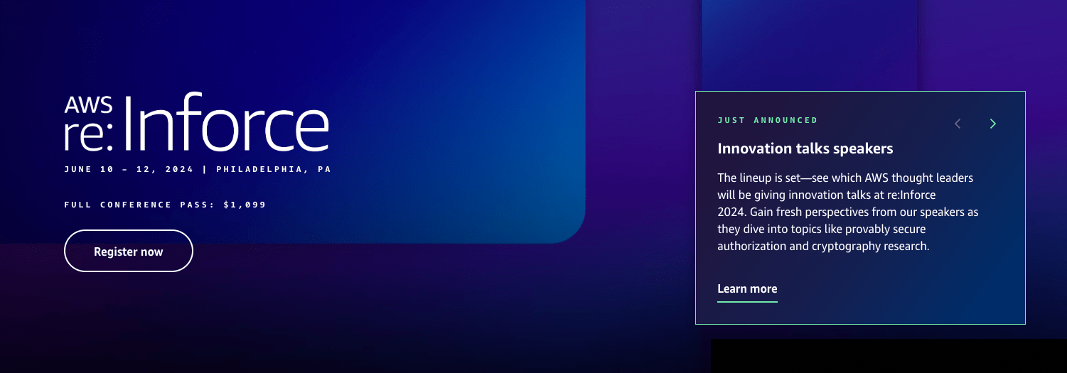AWS年度大會re:Inforce 6月初上場！ 深入探討生成式AI資安議題