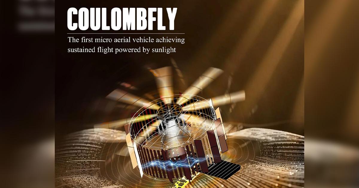 在陽光下永不墜落的太陽能靜電無人機