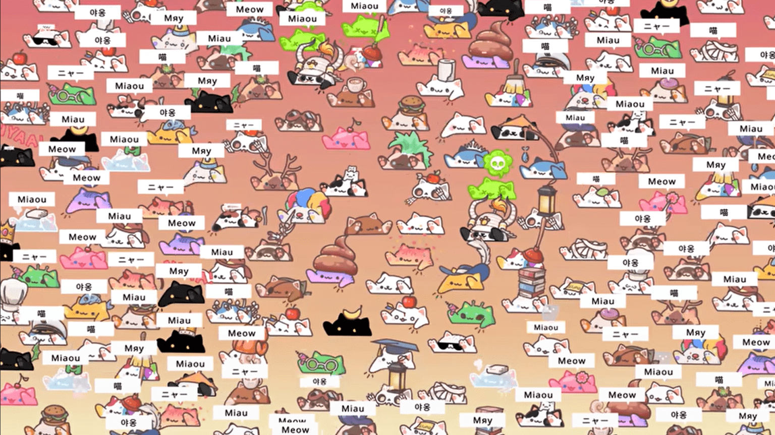 貓貓大軍來襲！《Bongo Cat》多人模式上線 逾百隻貓咪同步療癒互動