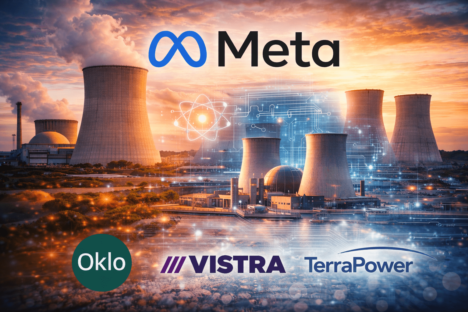 Meta簽署20年核電長約 攜手三家公司布局美國核能供電